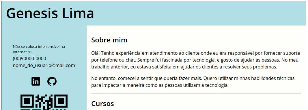 Genesis Lima - Projetos